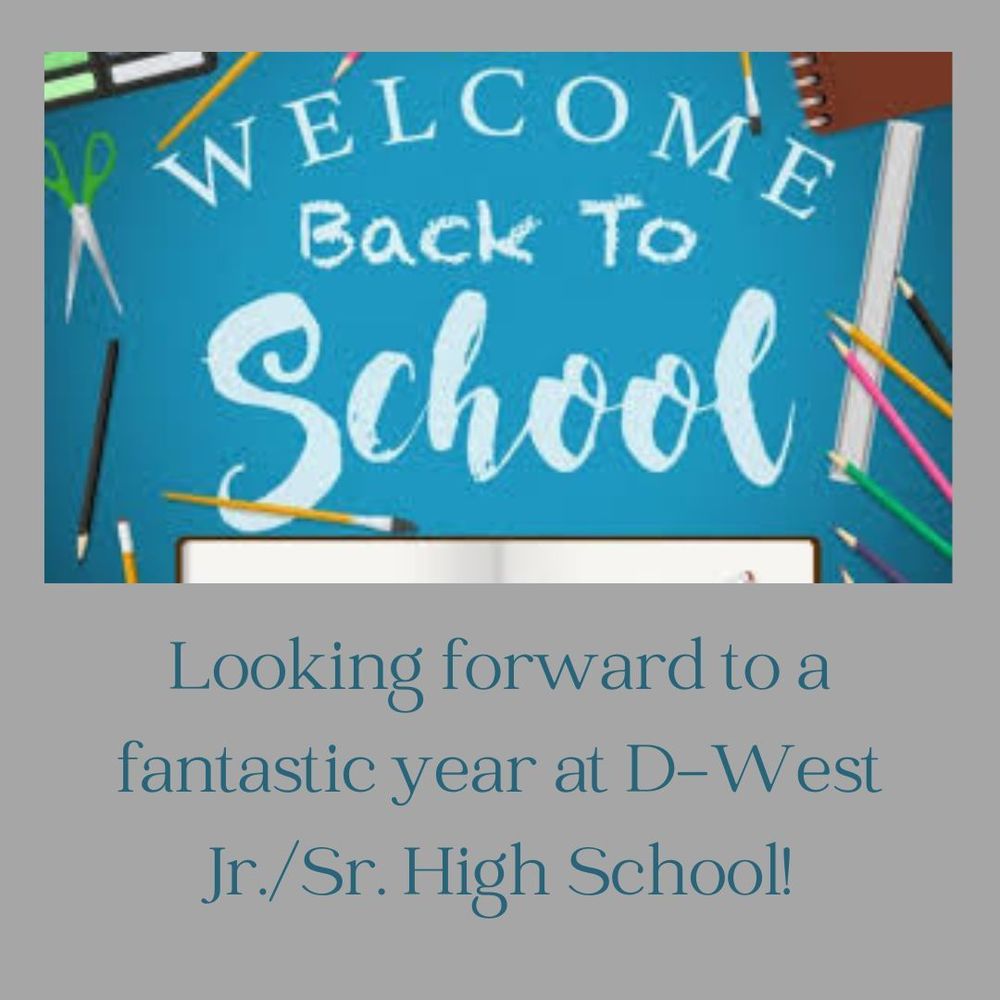 Welcome Back - Jr./Sr. High School | Doniphan West USD 111